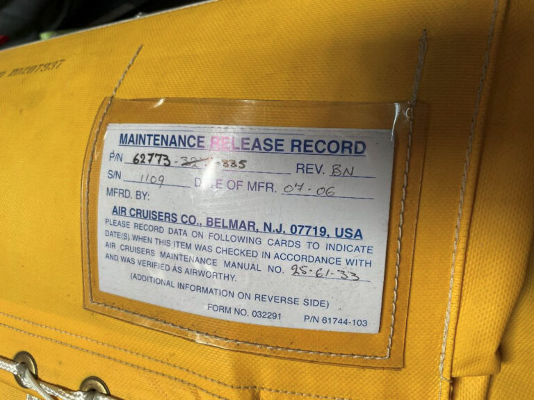 Aircraft Safety Equipment Servicing Guide | HRD Aero Systems