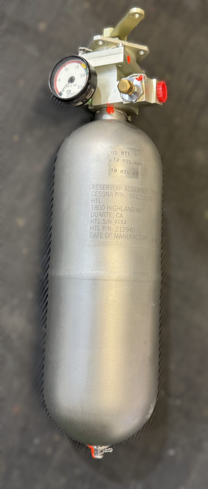 Aircraft Pneumatic Bottle Service | FAA Certified | HRD
